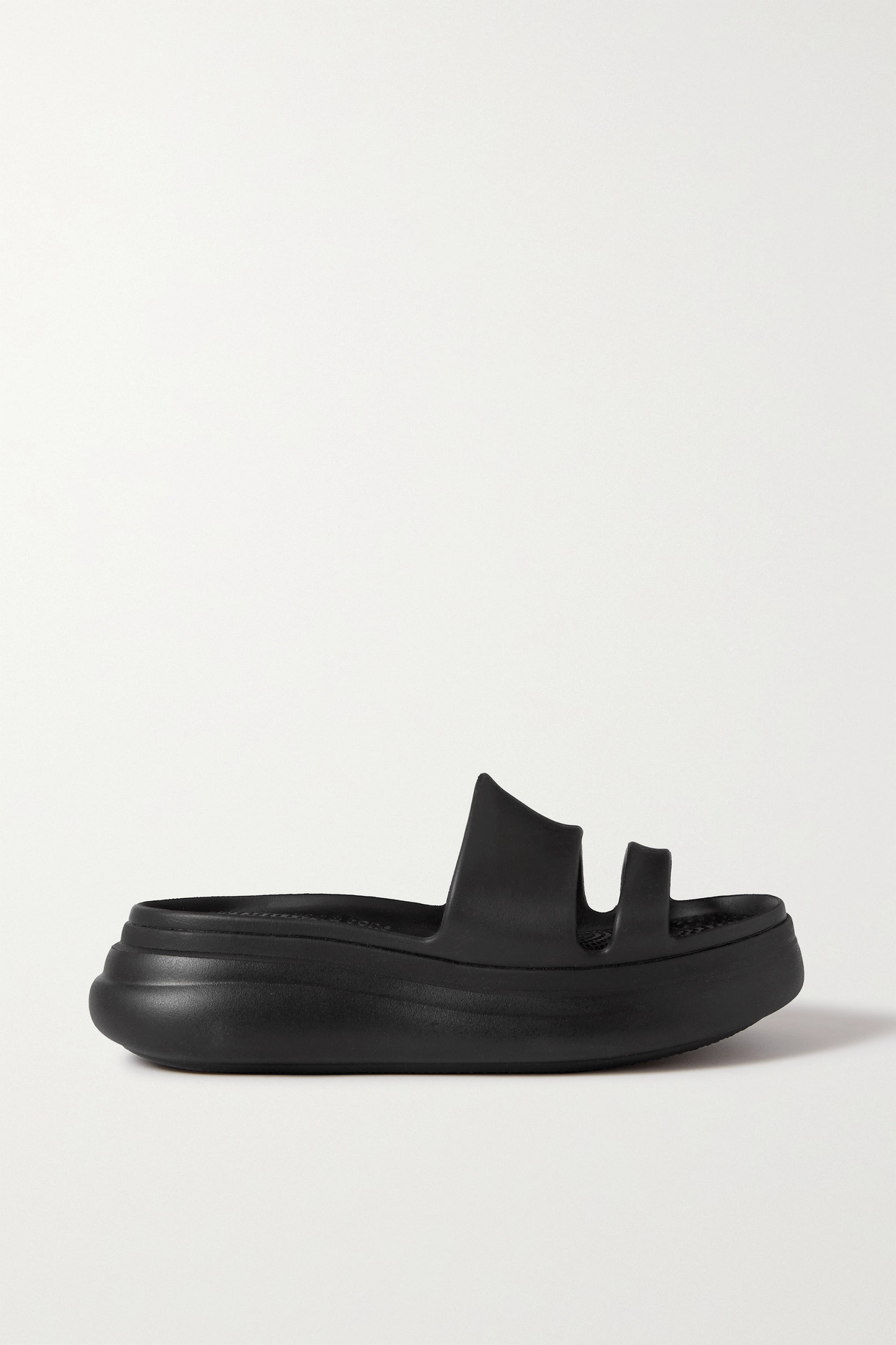 Rag & Bone Brixley Rubber Platform Slides - Black | Editorialist