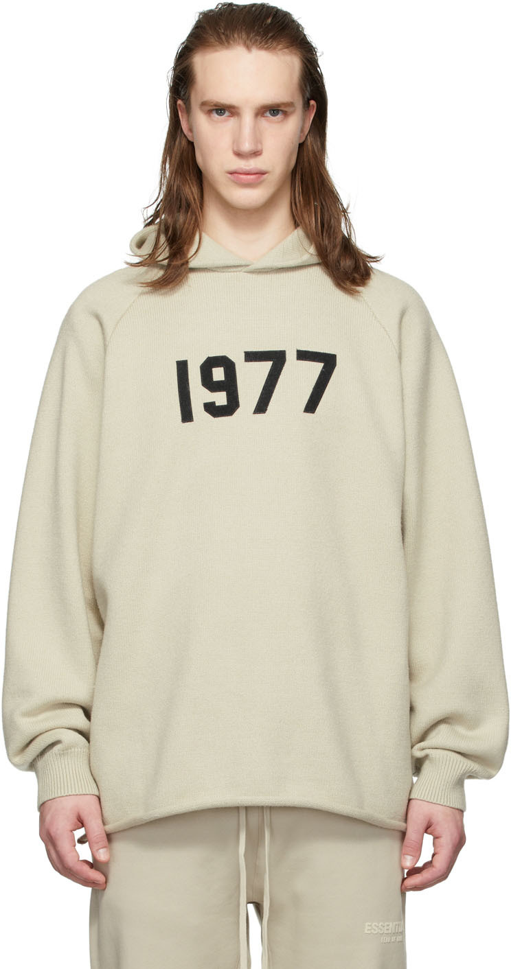 Fear Of God Beige Knit '1977' Hoodie In Wheat - 57% Off | Editorialist