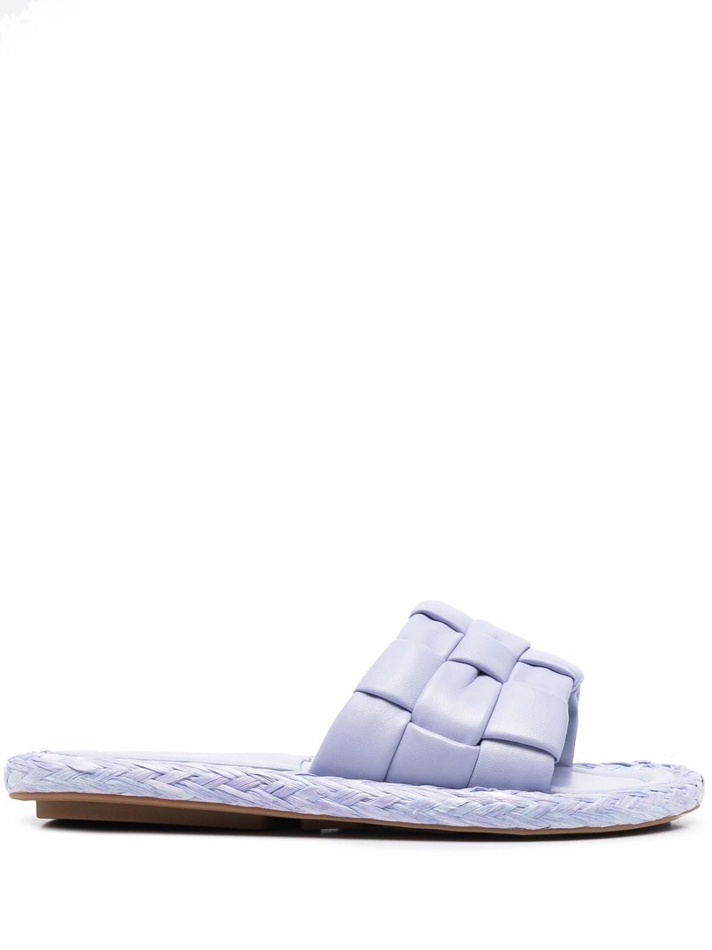Buy Ash Tilda Interwoven Leather Sliders - Purple At 25% Off | Editorialist