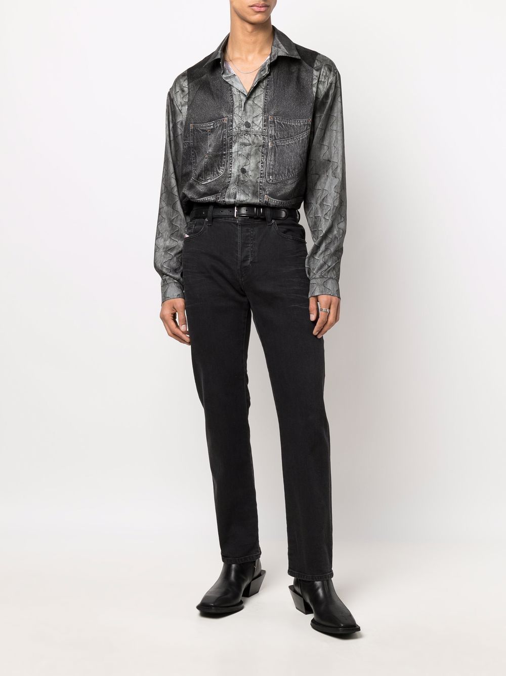 DIESEL® DIESEL® Gilliam Long-Sleeve Satin Shirt