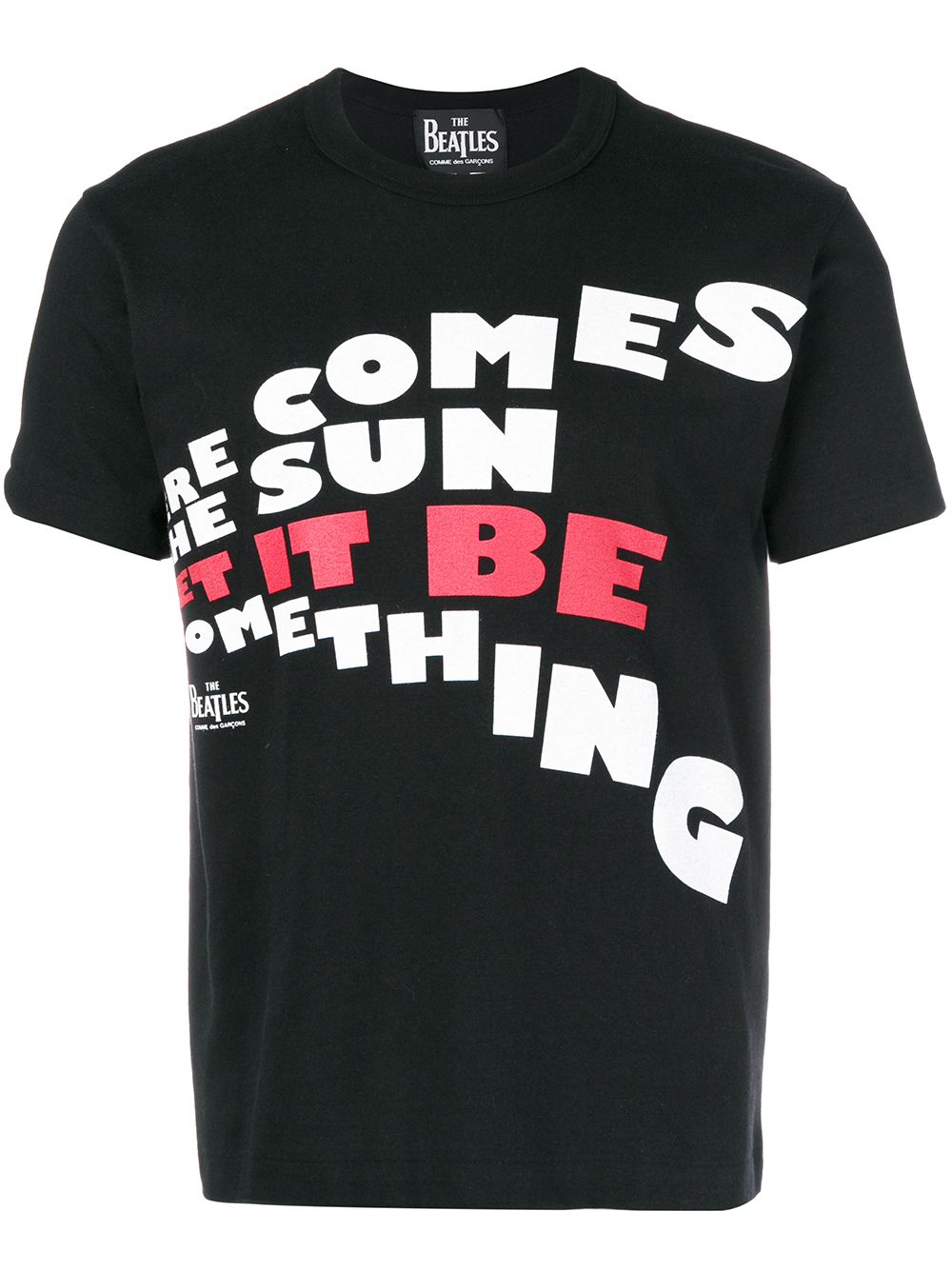 COMME DES GARÇONS The Beatles X Comme Des Garçons Beatles Lyrics Print T-Shirt