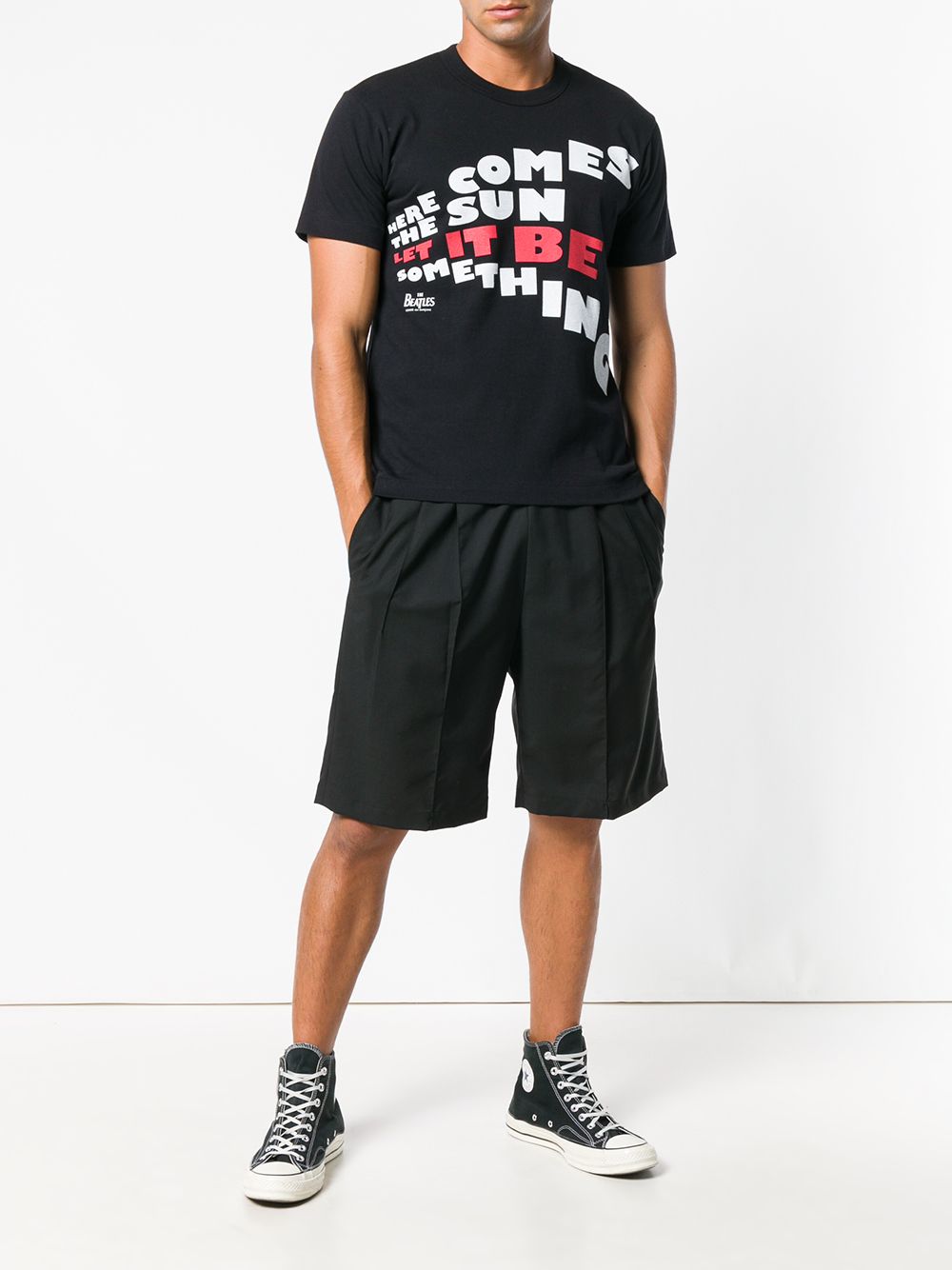 COMME DES GARÇONS The Beatles X Comme Des Garçons Beatles Lyrics Print T-Shirt