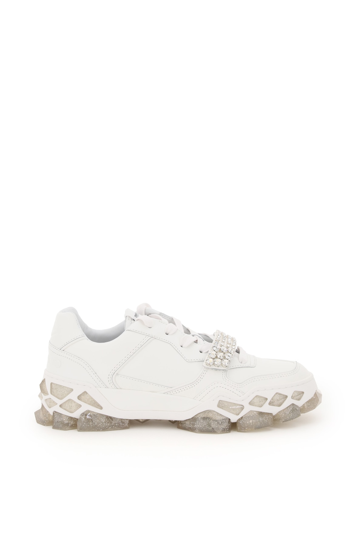 Jimmy Choo Diamond X Strap F Sneakers Leather - White | Editorialist