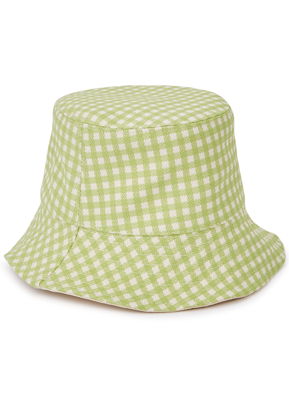 Vivienne Westwood Patsy Gingham Woven Bucket Hat In Green  display picture 3