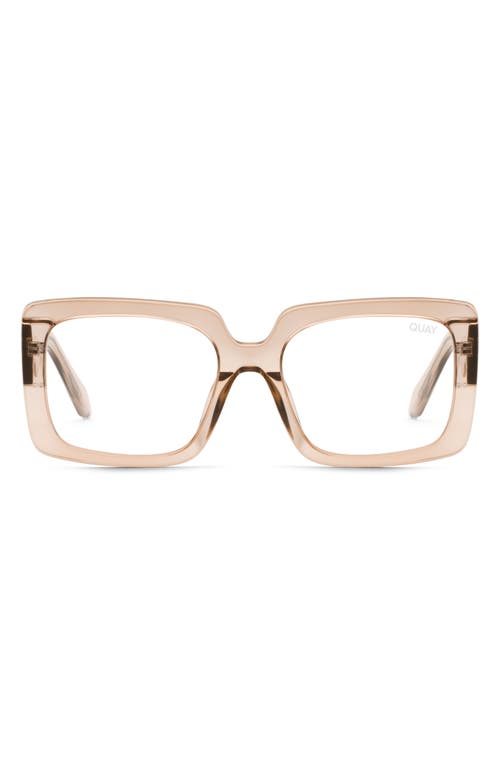 Quay Australia x Paris Hilton Total Vibe Tan Frame Brown Lens Sunglasses 54mm Quay Australia x Paris Hilton Total Vibe 54mm Square Blue  main image 2