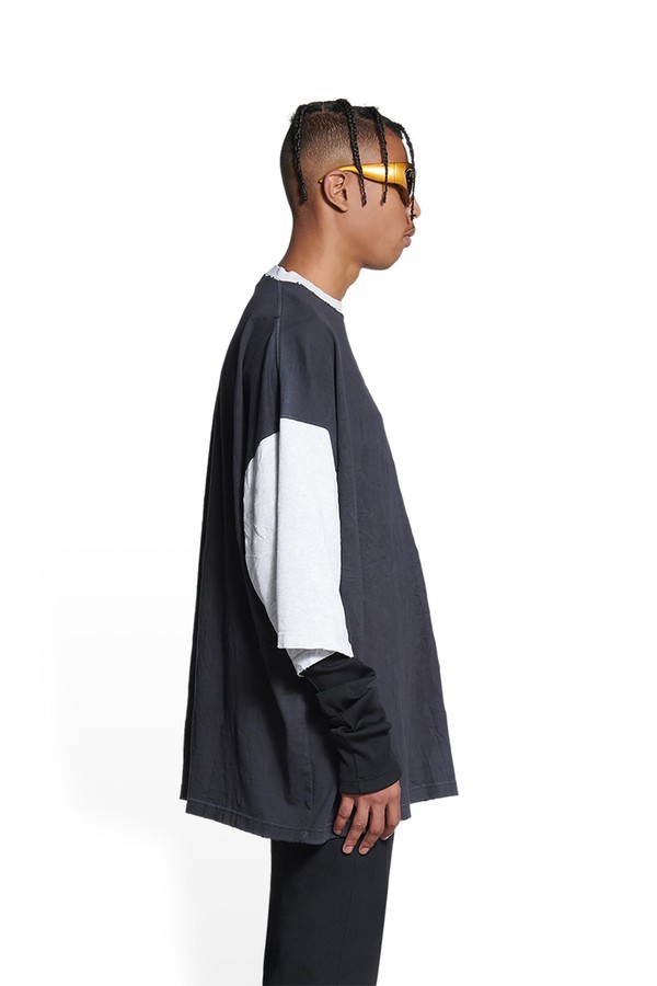 Balenciaga Unity 3/4 Sleeves T-Shirt - Black | Editorialist