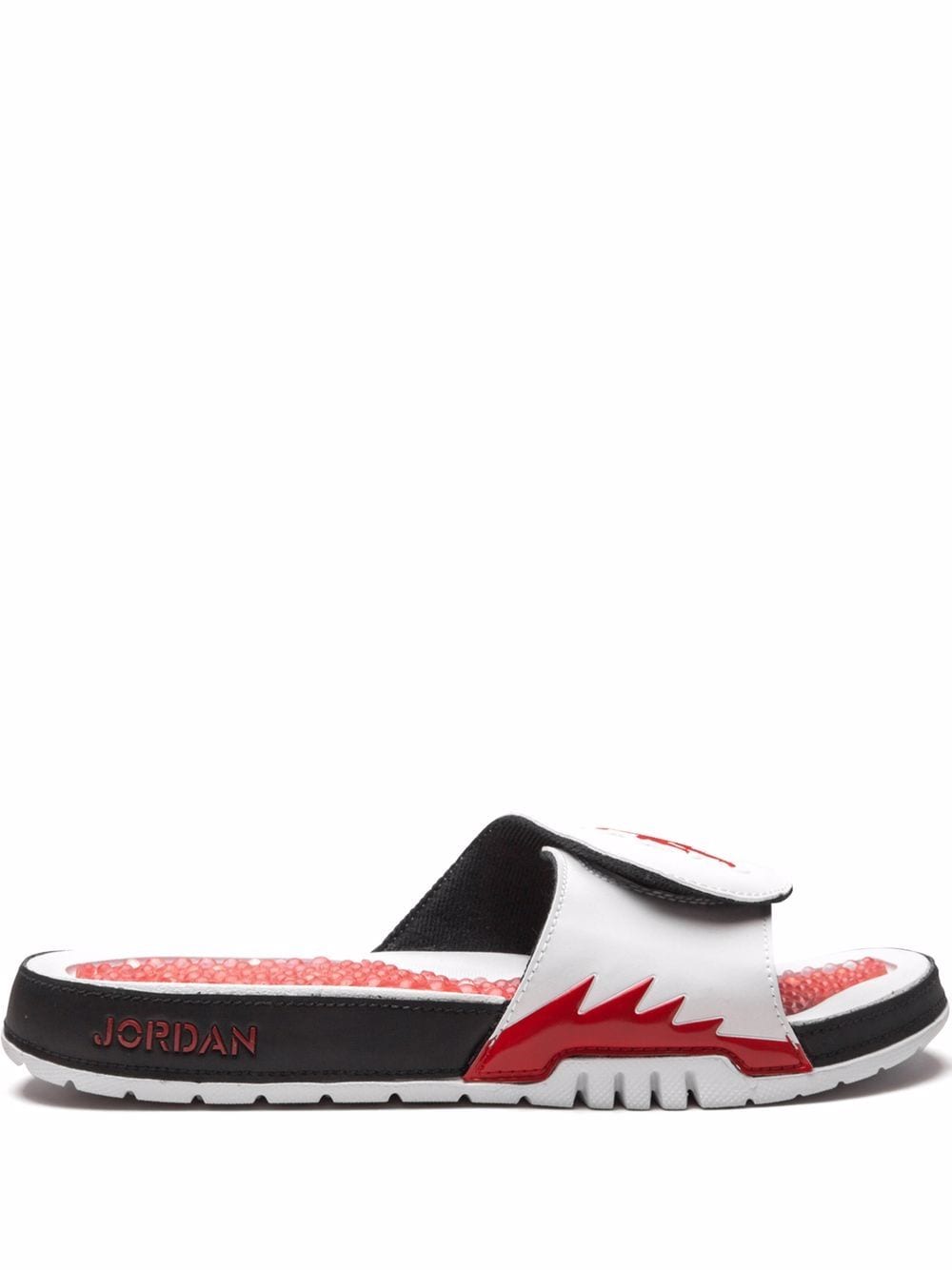Jordan Hydro 5 Retro Fire Red Slides - White | Editorialist display picture 2