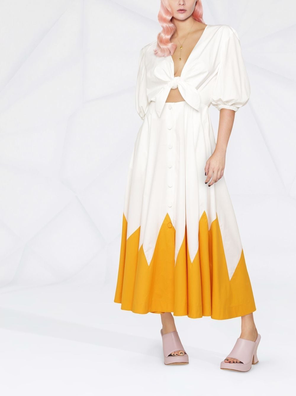 LA DOUBLEJ La DoubleJ Graphic-Print Dress