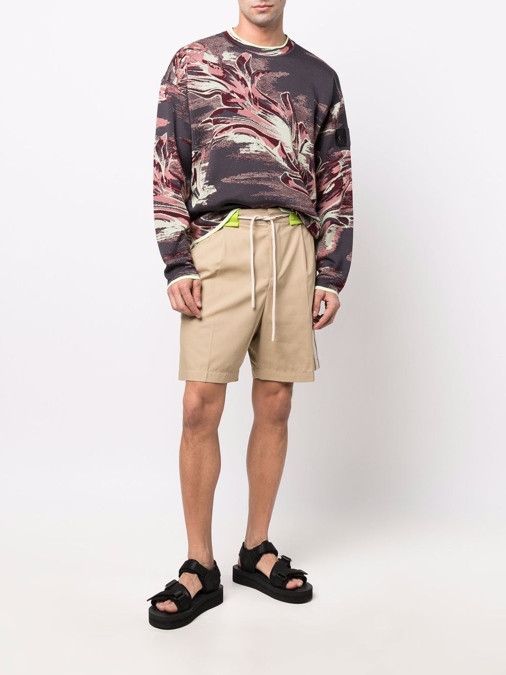 PALM ANGELS Palm Angels Tailored Drawstring Shorts