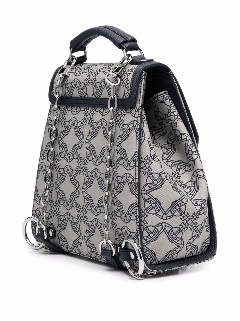 Vivienne Westwood ヴィヴィアンGrace Orbバックパック Vivienne Westwood Grace Orb Plaque-Detail Backpack - Blue