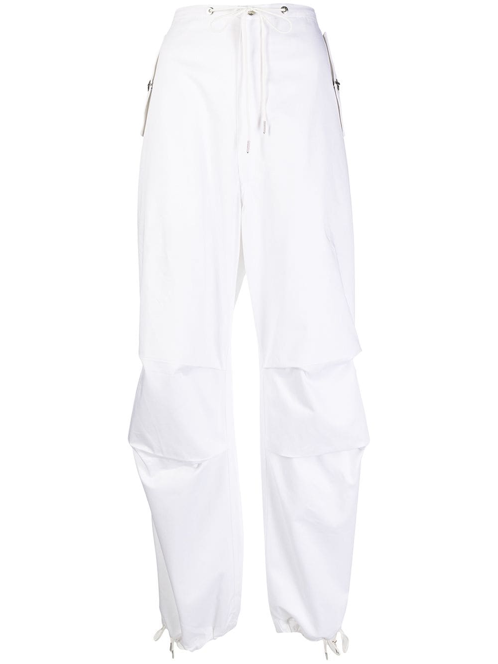 Dion Lee Latch Parachute Cargo Trousers White Editorialist