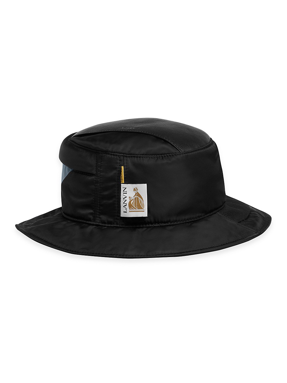 Lanvin Gallery X Logo Bucket Hat In Black 69% Off