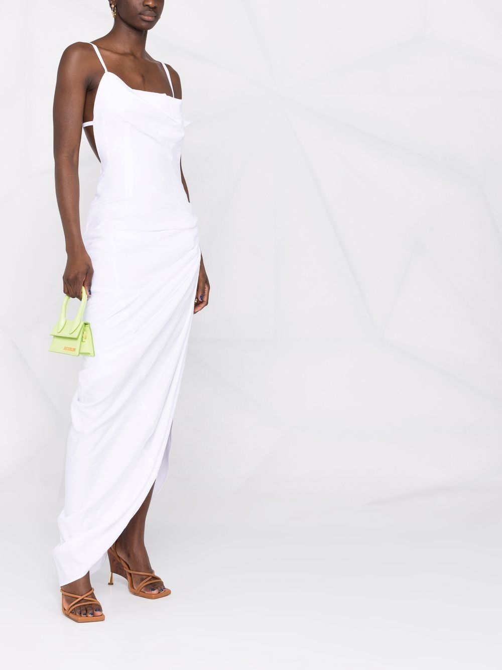 Jacquemus La Robe Saudade Longue Dress - White | Editorialist Jacquemus La Robe Saudade Longue Dress - White | Editorialist