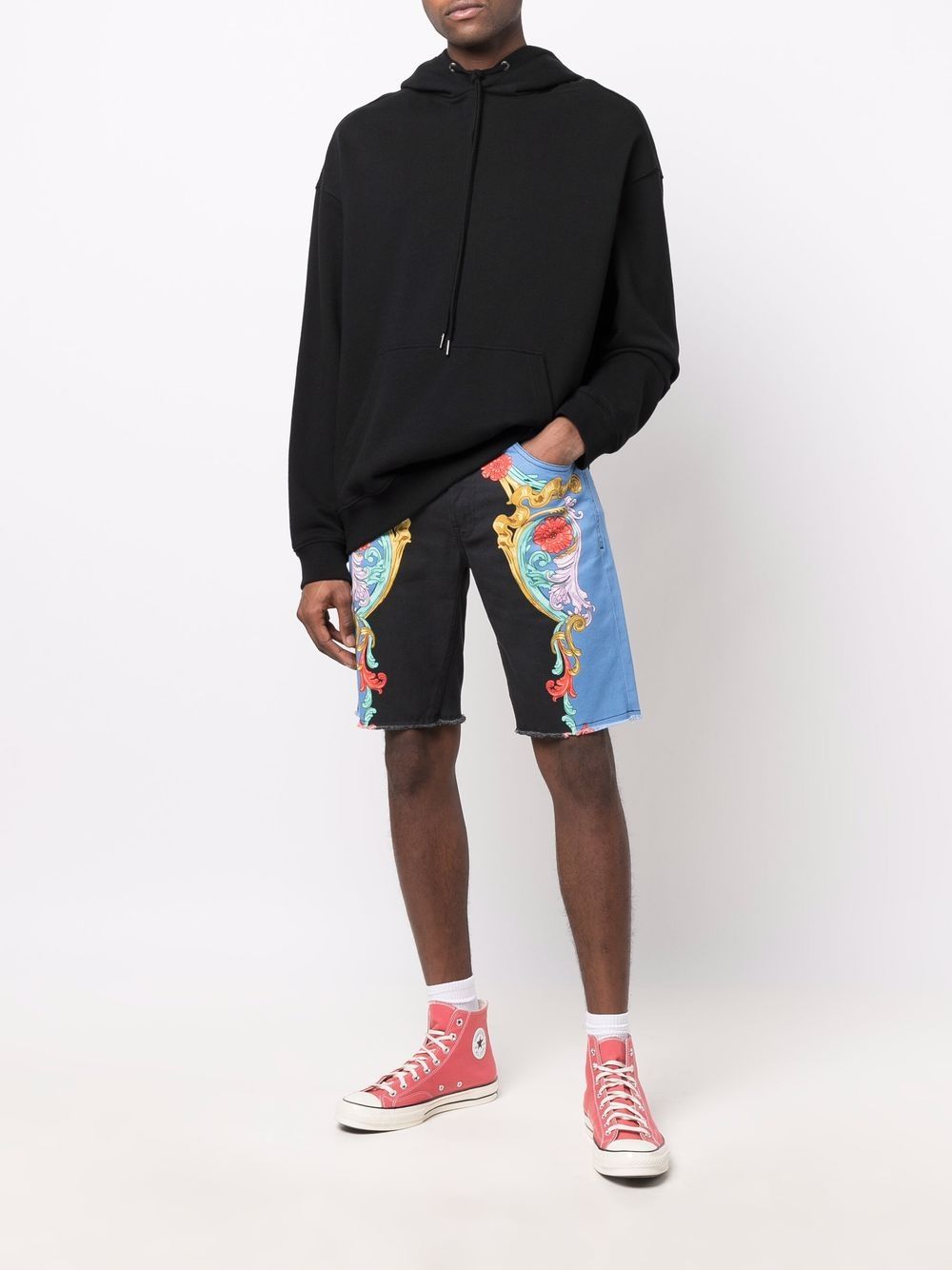 VERSACE Versace Jeans Couture Graphic Print Shorts