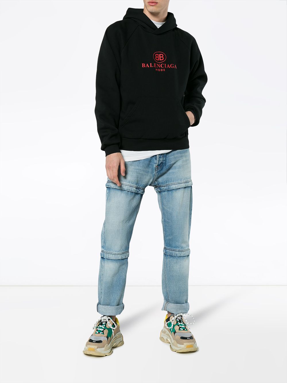 Balenciaga Bb Mode Hoodie - Black | Editorialist