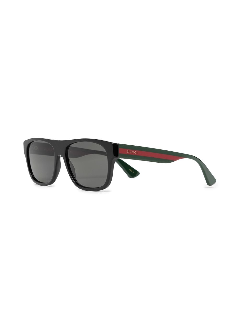 Gucci Side Stripe Sunglasses - Black | Editorialist display picture 3