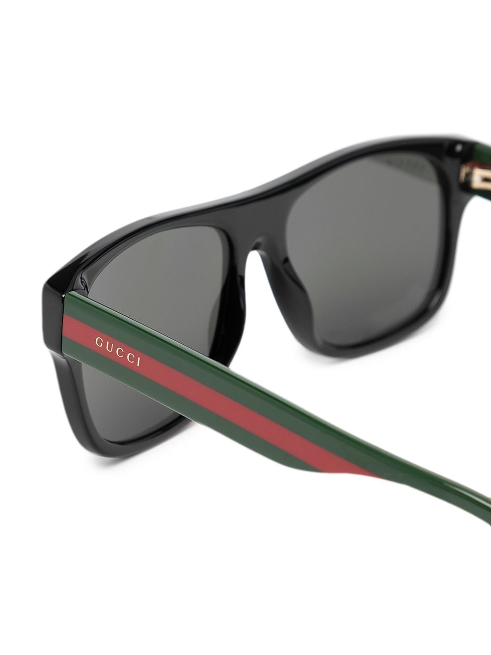 Gucci Side Stripe Sunglasses - Black | Editorialist display picture 2