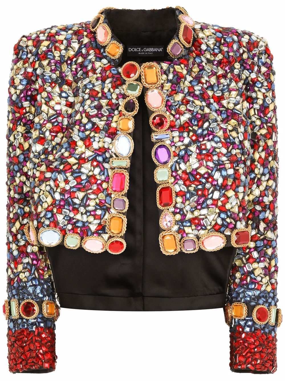Dolce & Gabbana Embroidered Evening Jacket - Black | Editorialist