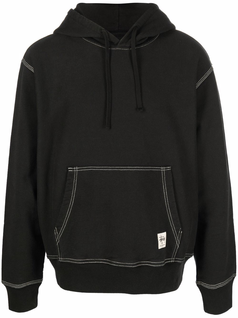 ロ*ー様 Stussy Contrast Stitch Label Hoodie Stussy Contrast Stitch Label Hoodie Grey Heather Men's - FW22 - US