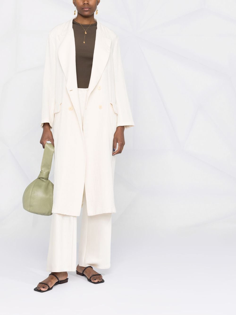 BARENA VENEZIA Barena peak-lapels button-front mid-length coat