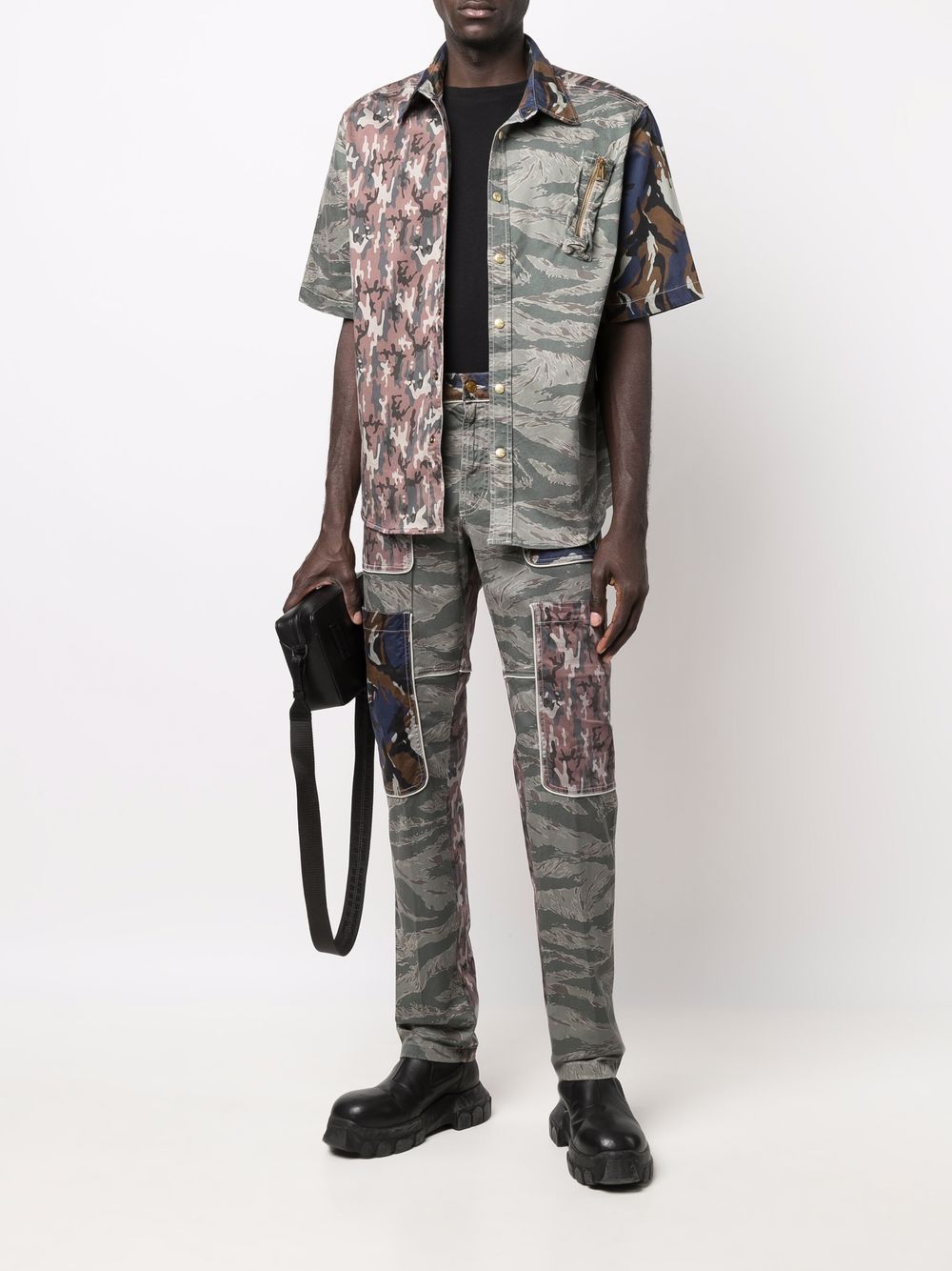 DIESEL® Diesel camouflage-print straight-leg trousers