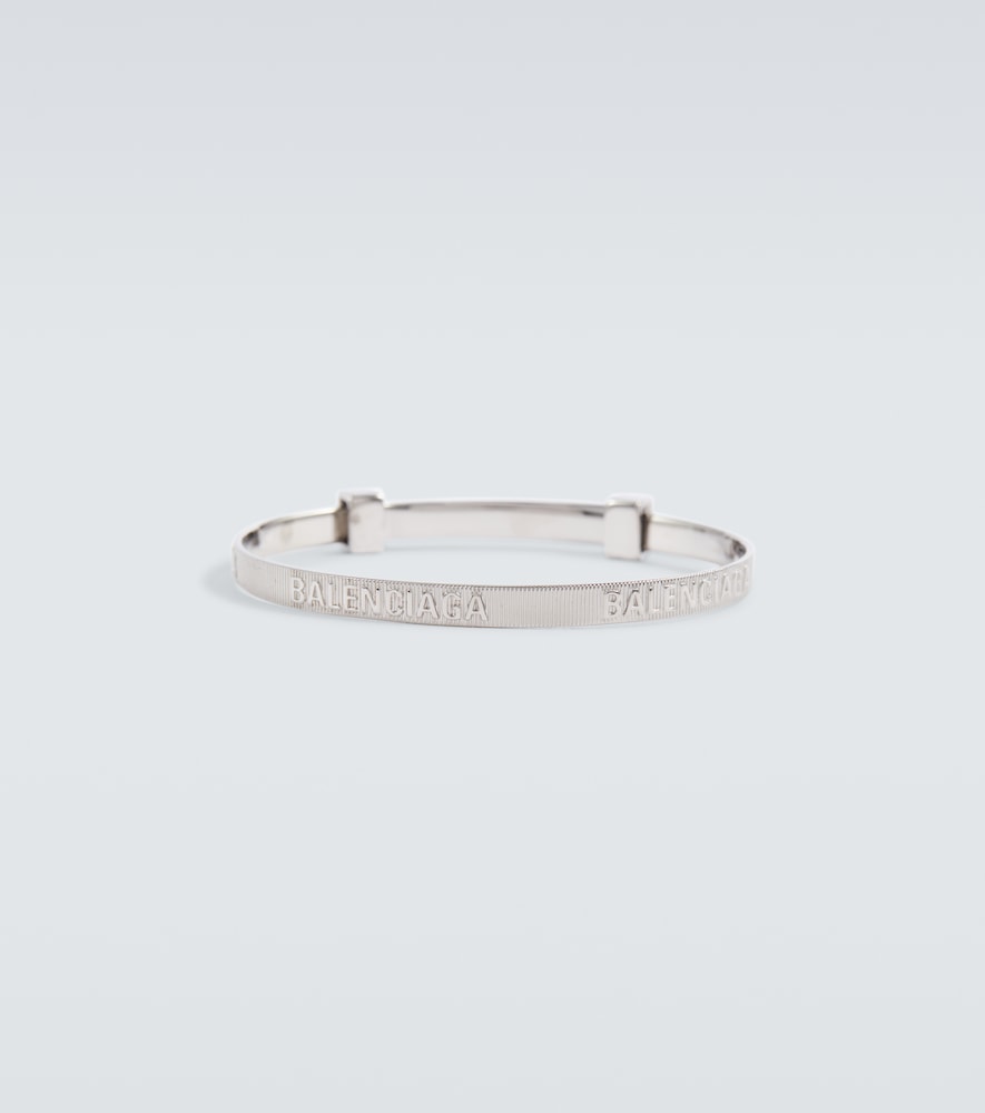 Balenciaga Logo Bracelet - Silver | Editorialist