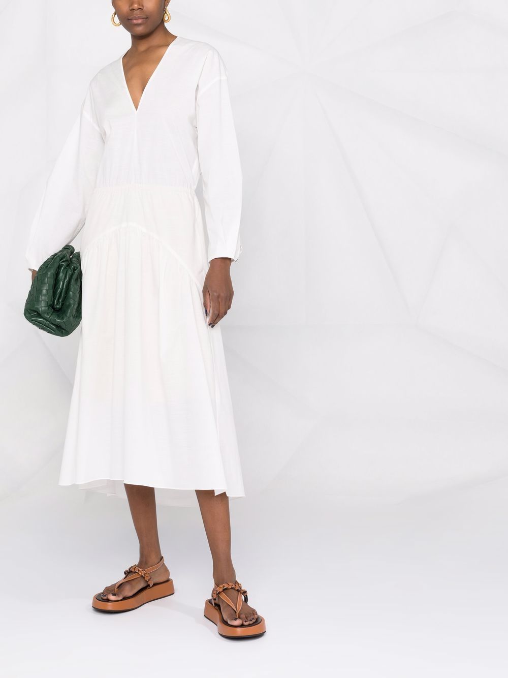 VINCE Vince. Open-Back Midi Dress