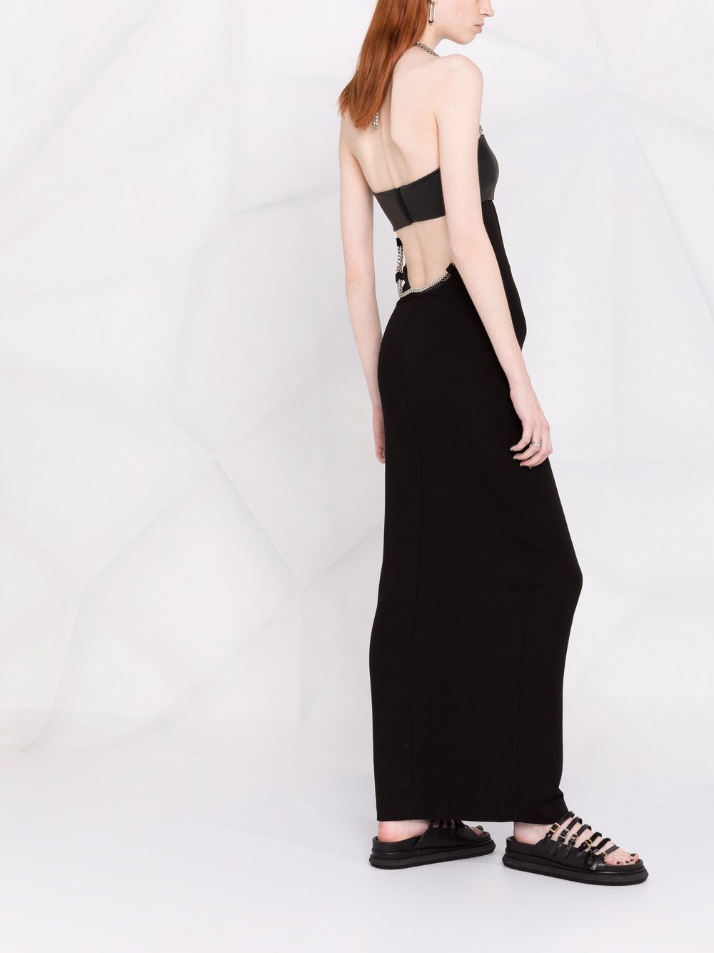 Skims Fits Everybody Cut Out Long Dress - Neon Pink | Editorialist Skims Fits Everybody Cut Out Long Dress - Neon Pink | Editorialist
