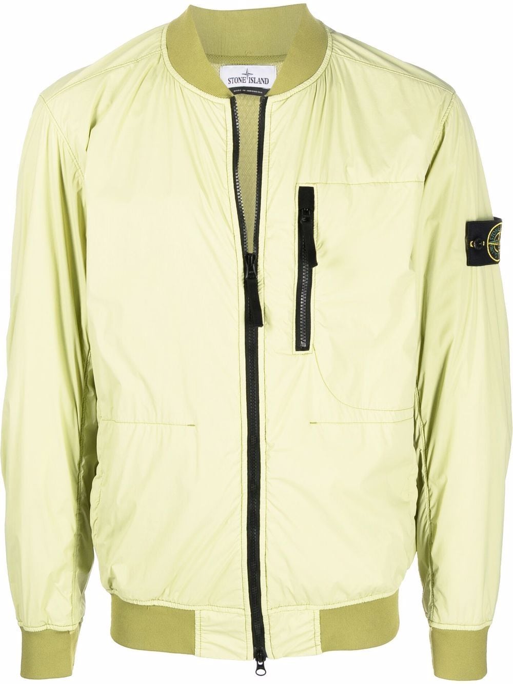 STONE ISLAND Stone Island Compass-Patch Zip-Up Jacket