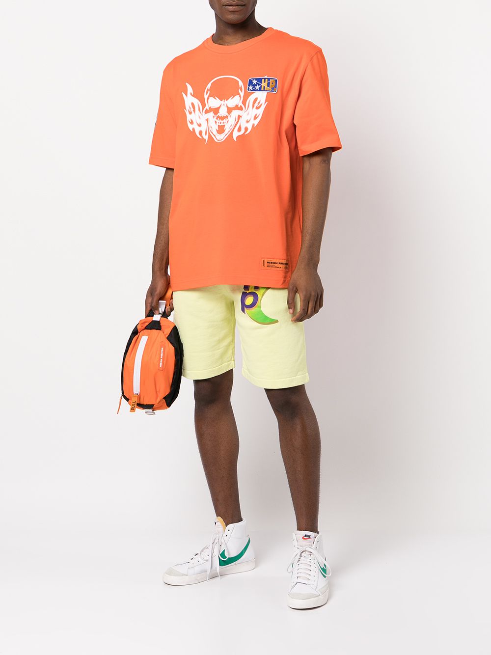 HERON PRESTON Heron Preston Logo-Print Track Shorts