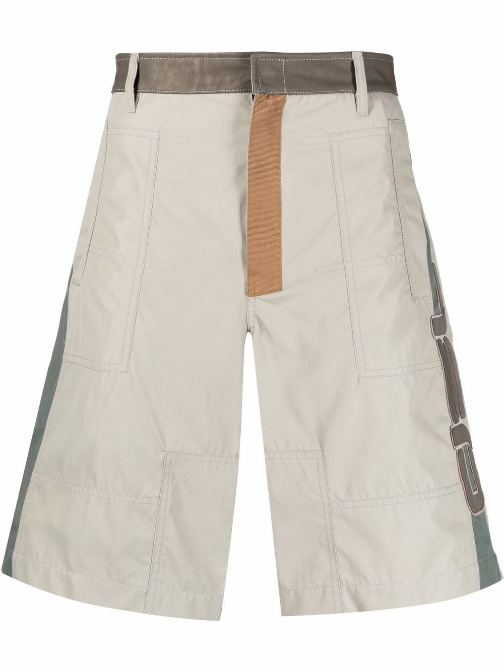 DIESEL® Diesel Knee-Length Shorts with Logo Patch