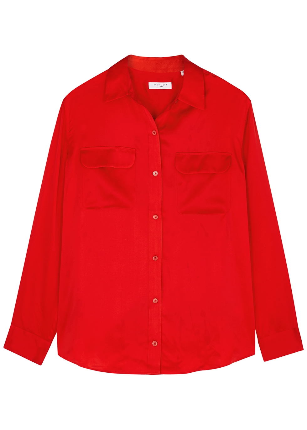 Buy Equipment Signature Silk Shirt - Red At 39% Off | Editorialist