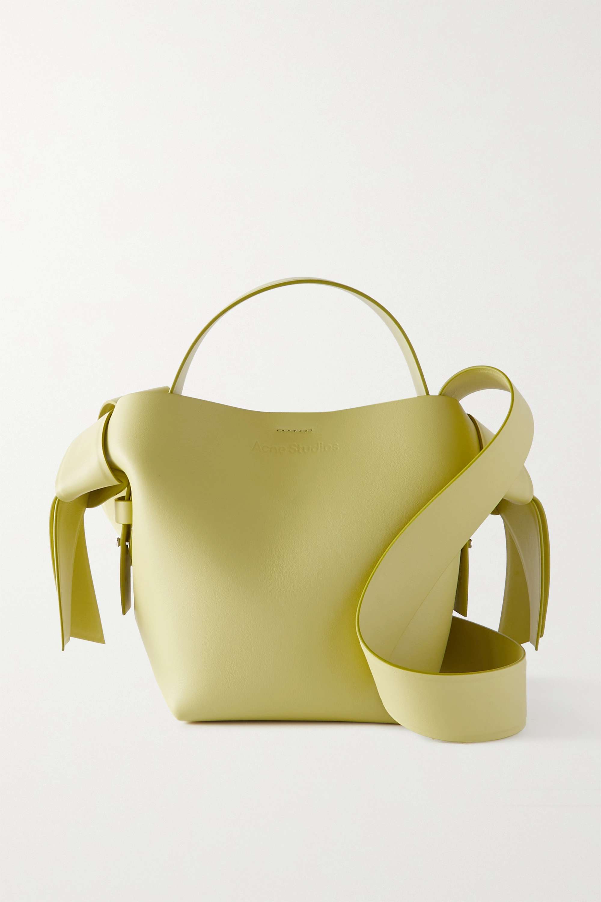 Acne Studios Musubi Mini Knotted Leather Shoulder Bag - Brown 