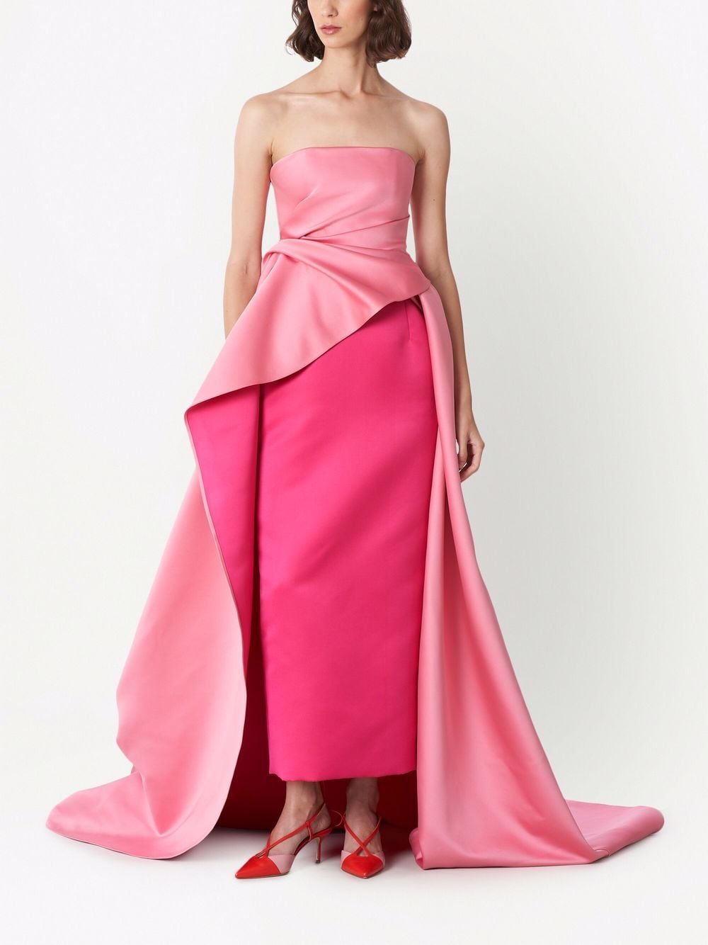 navy blue dress for baby girl Carolina Herrera Asymmetric Layered Dress In Pink - 63% Off