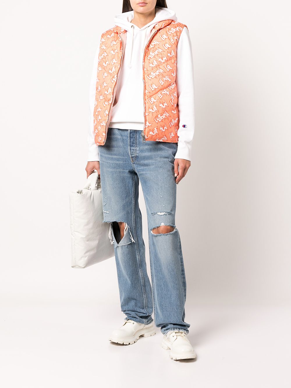 ERL ERL Reversible Logo-Print Padded Gilet