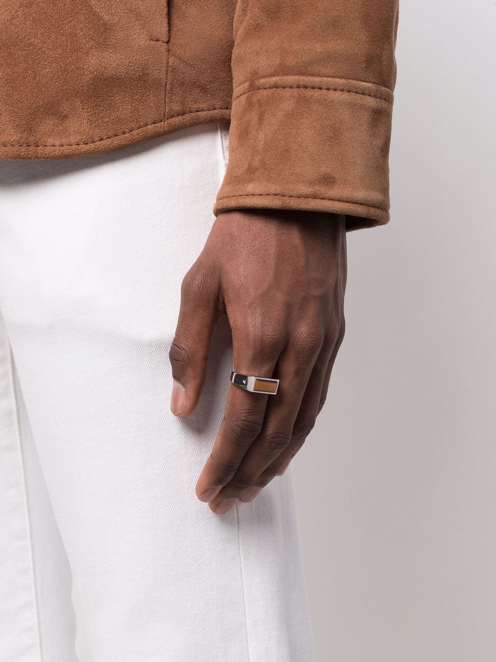 tom wood リング 46 Peaky Ring Tiger Eye Tom Wood Peaky Tiger Eye Ring In Silver | Editorialist