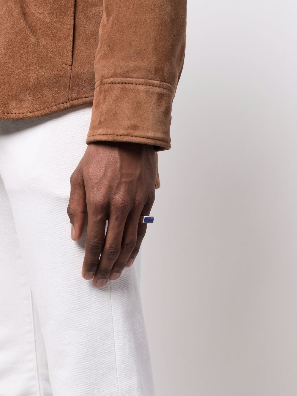 Tom Wood Peaky Lapis Lazuli Ring In Silver | Editorialist
