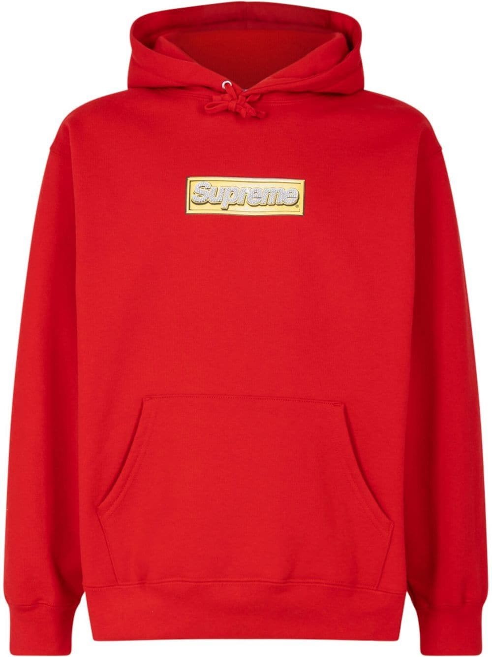 Supreme Box Logo Cotton Hoodie - Red | Editorialist