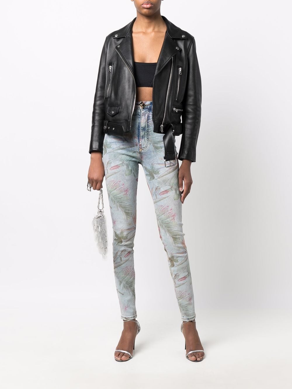 PHILIPP PLEIN Philipp Plein Floral-Print Skinny Jeans