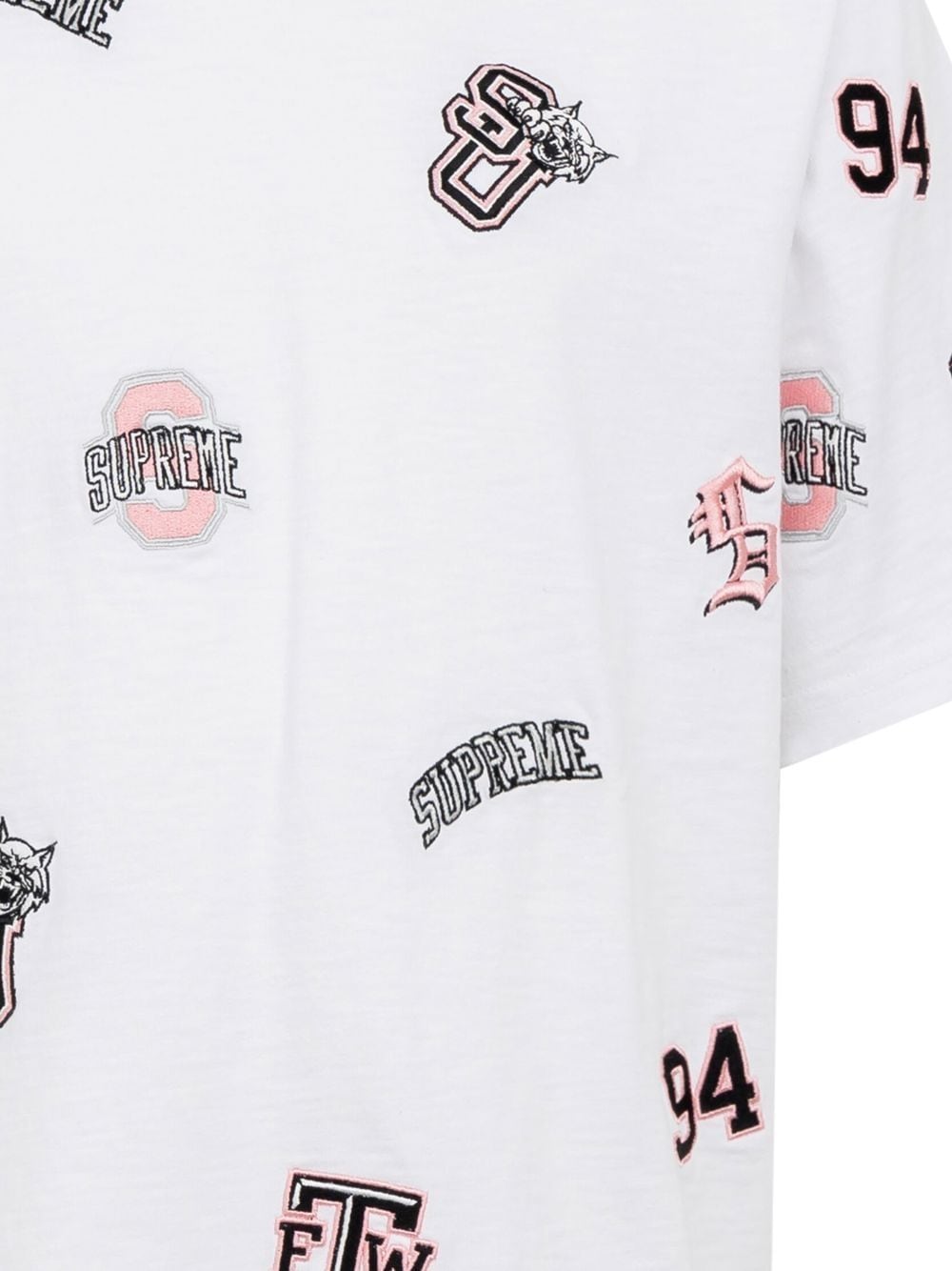 Supreme Bleed Logo-Print T-Shirt - Yellow | Editorialist