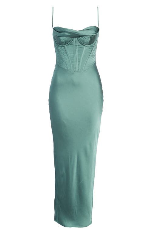 House Of Cb Charmaine Corset Dress - Chocolate