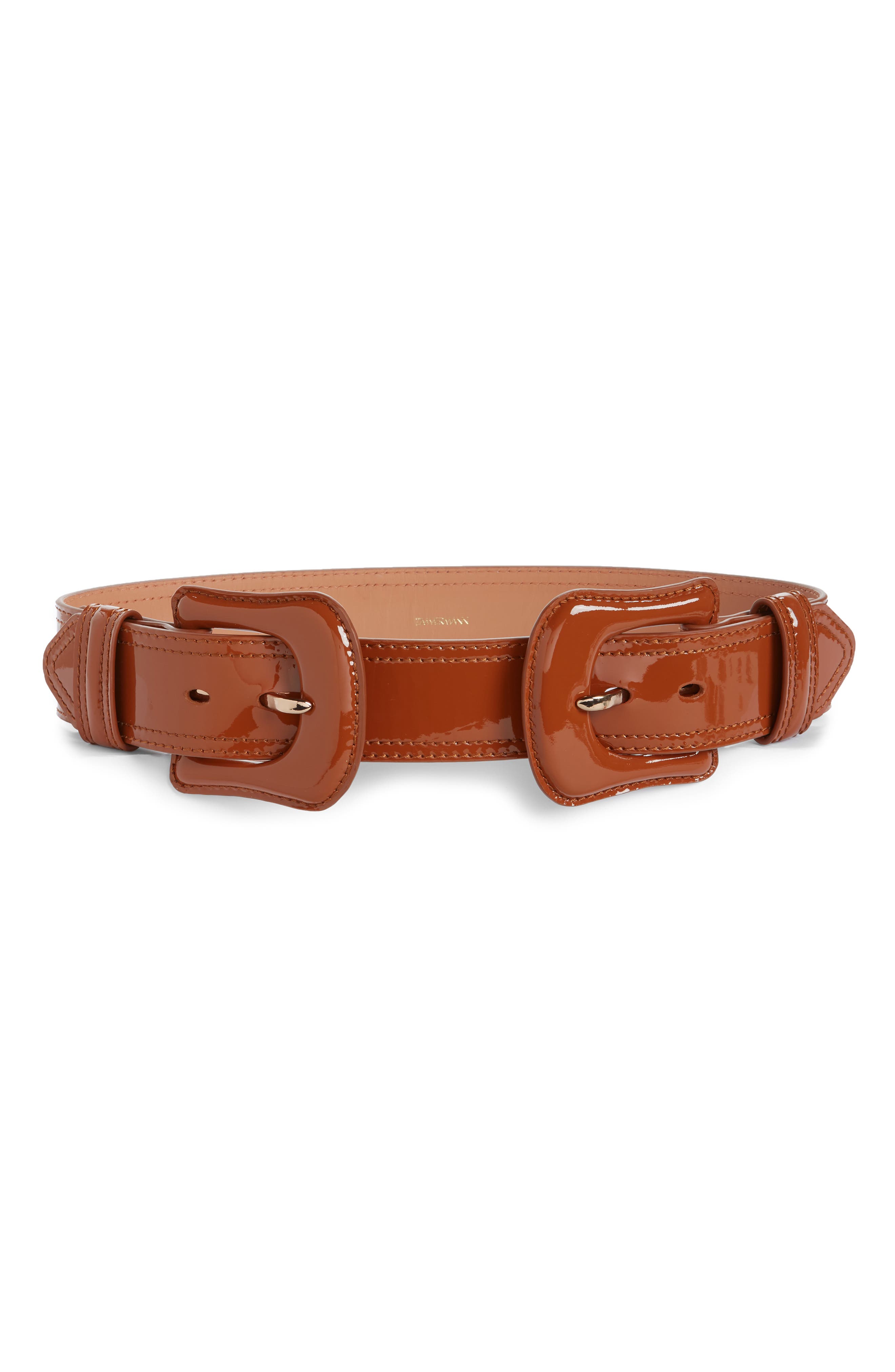 Zimmermann Tan Leather Buckle Belt Zimmermann Raffia Belt 100-SALE main image 3
