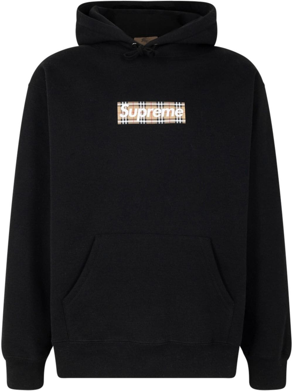 Supreme X Burberry Box-Logo Hoodie - Black | Editorialist