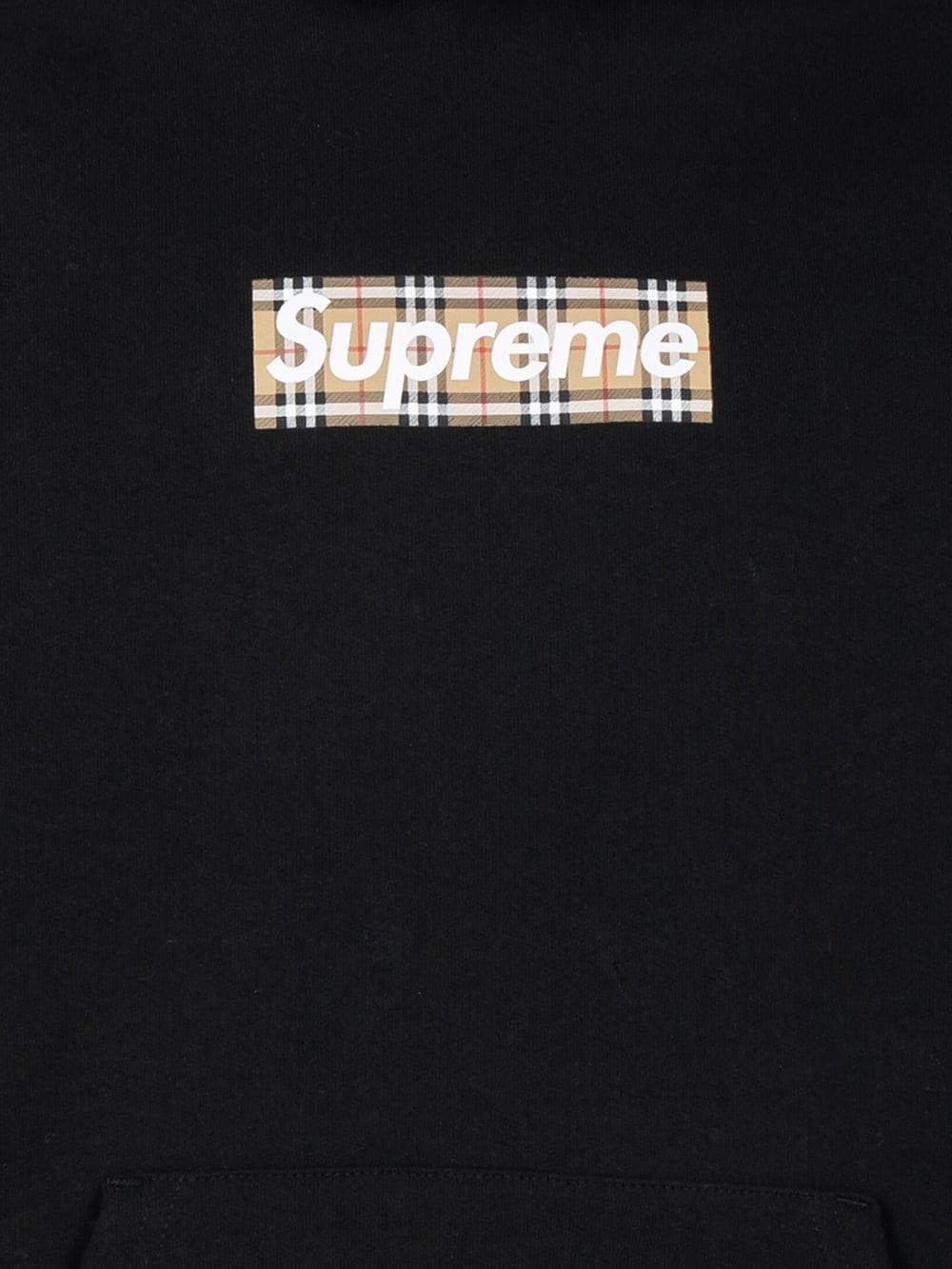 Supreme X Burberry Box Logo Hoodie - Black | Editorialist