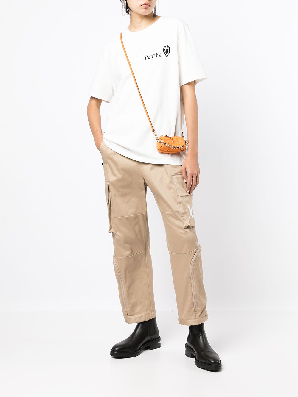PORTS V Logo-Print Short-Sleeved T-Shirt