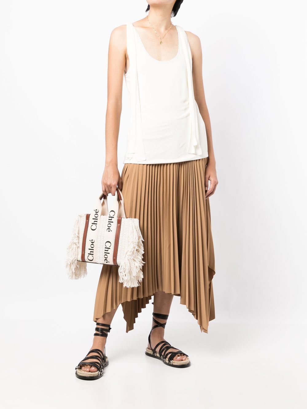 CHLOÉ Strap Detail Tank Top