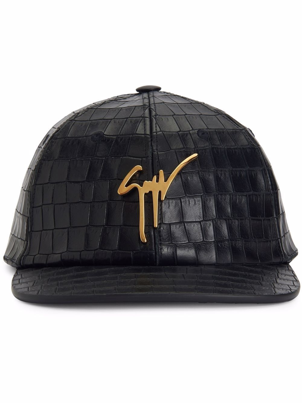 Giuseppe Zanotti Logo-Lettering Cap In Black - 55% Off  display picture 2
