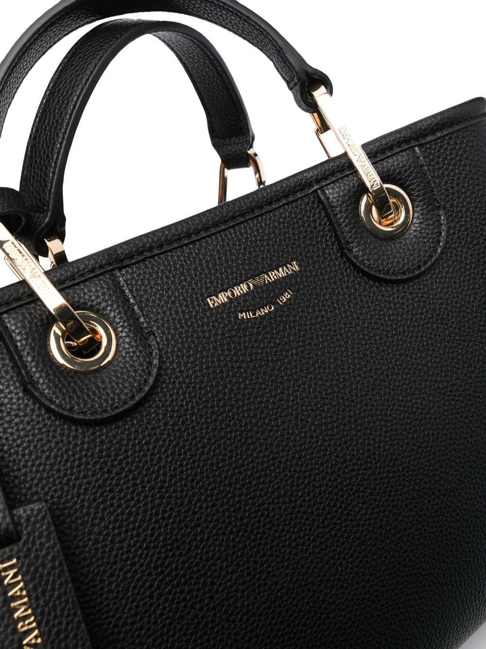 Emporio Armani Logo Tote Bag - Black | Editorialist