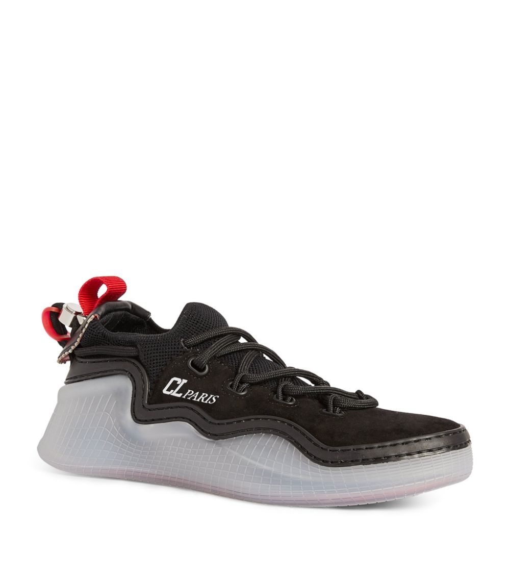 Christian Louboutin Arpoador Donna Sneakers Black Suede CL Paris Shoes NEW/NIB!! Christian Louboutin Arpoador Donna Sneakers - Size 38  main image 3