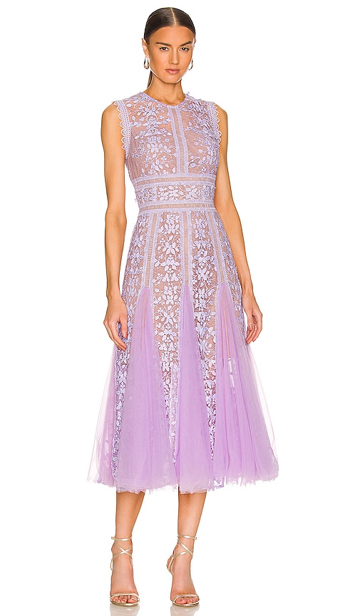 Bronx And Bronco Megan Midi Dress In Lavender In Violet - 52% Off |  Editorialist